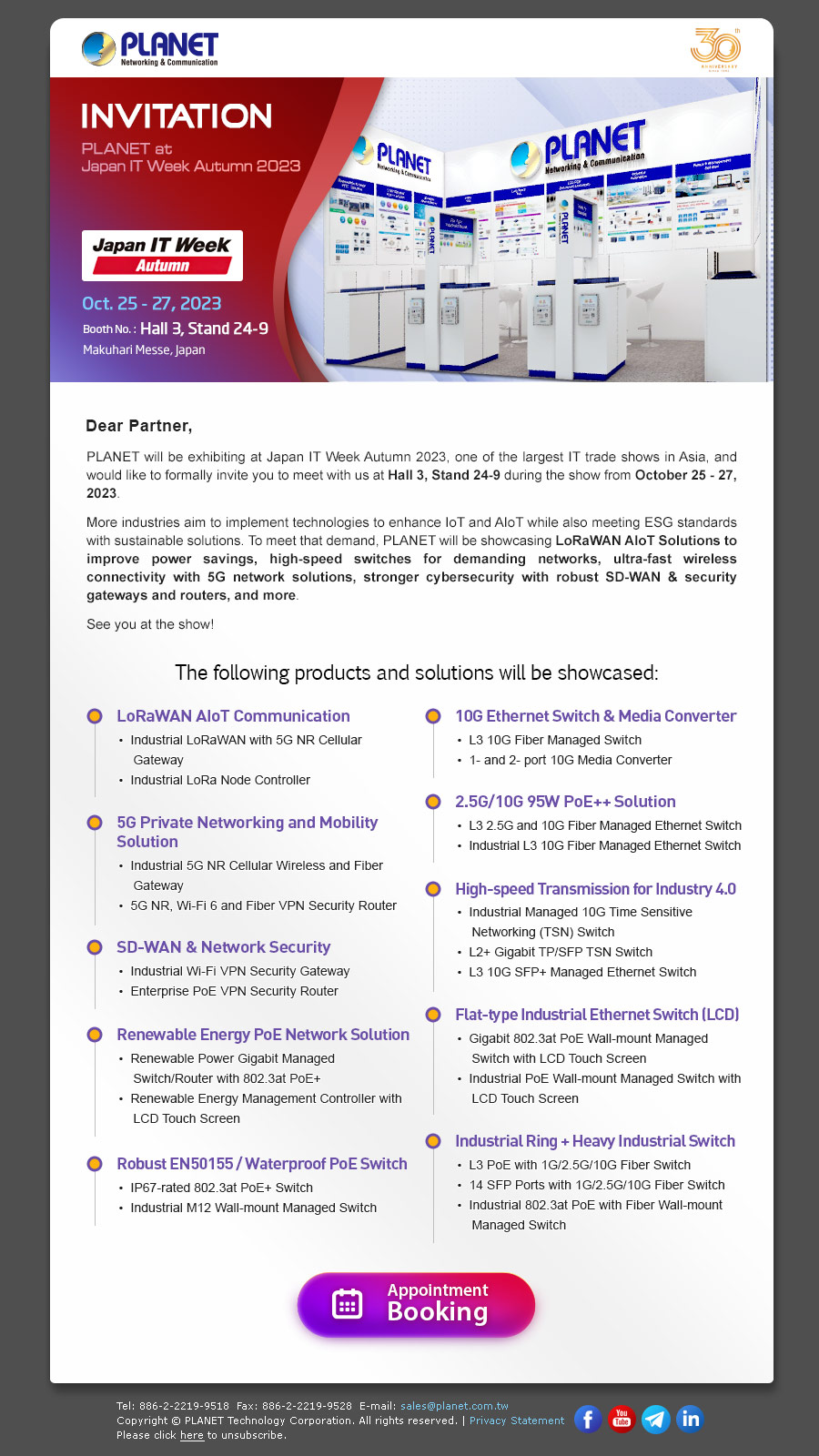 PLANET at Japan IT Week Autumn 2023